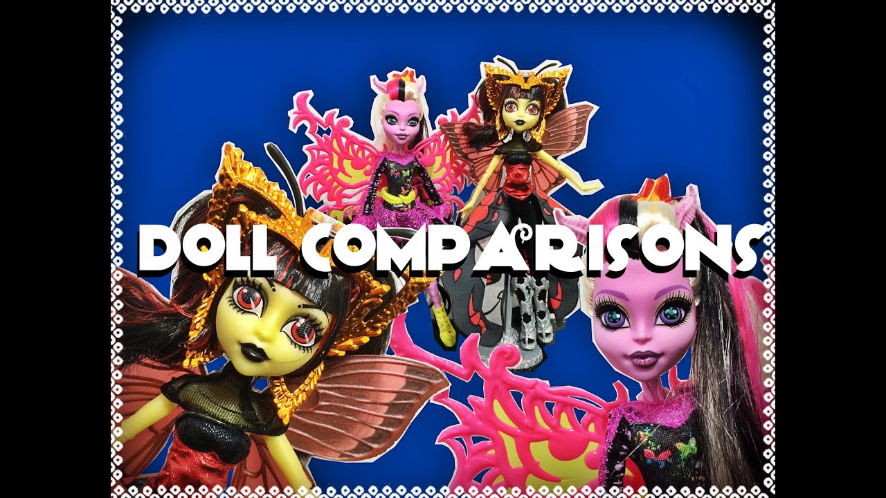 Luna Mothews Boo York VS Bonita Femur Freaky Fusion - Monster High Moth ...