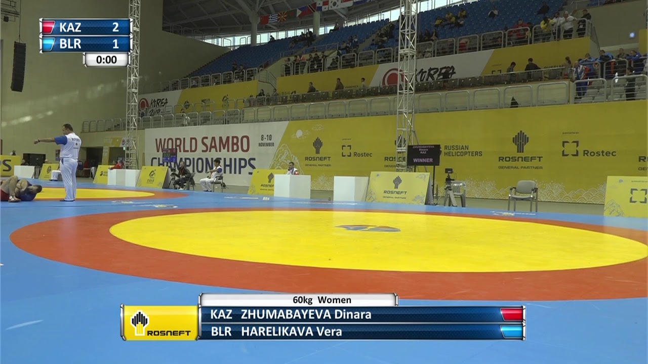 World SAMBO Championships 2019. Day 1. Mat 3 - YouTube