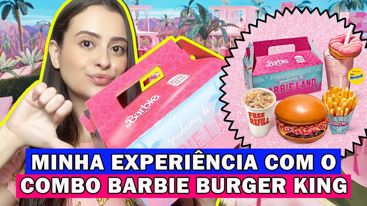 COMBO DA BARBIE DO BURGER KING VALE A PENA? 💖 - YouTube