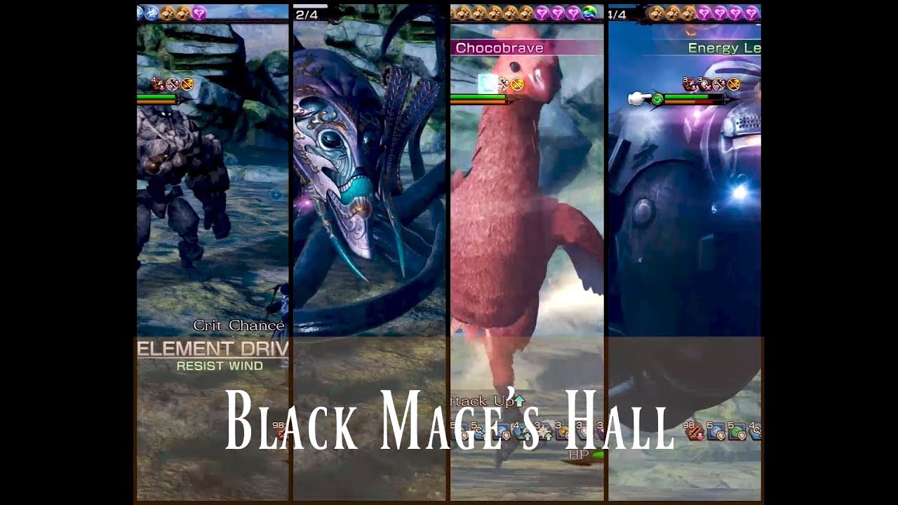 Mobius Final Fantasy: HoF2 - Black Mage's Hall - YouTube