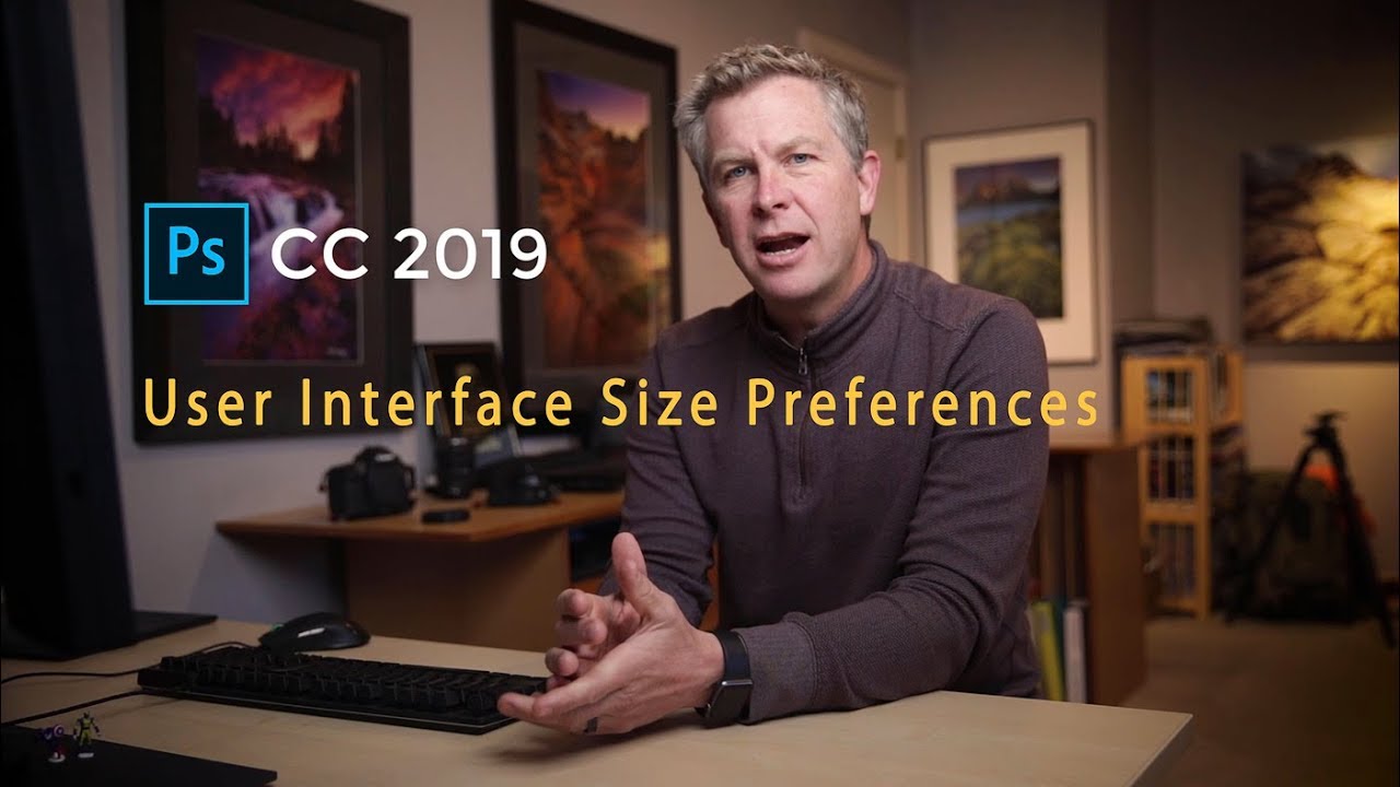 User Interface Size Preferences in Photoshop CC 2019 - YouTube