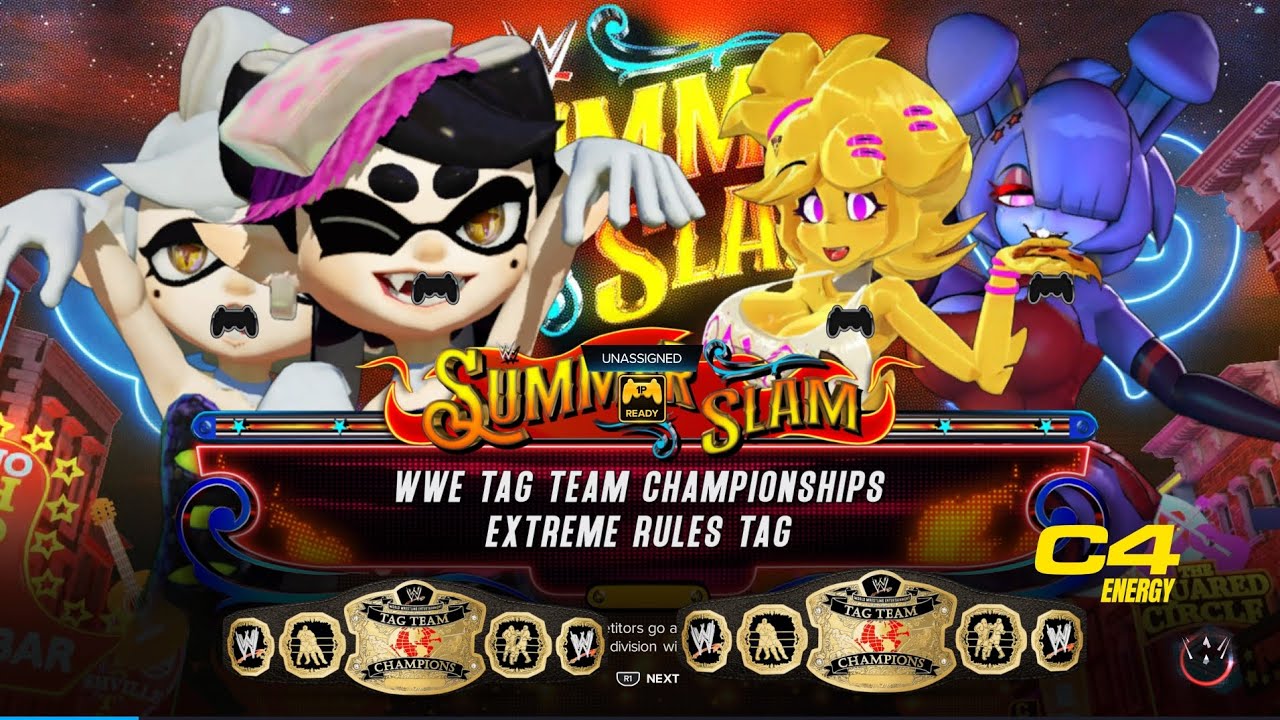 WWE SQUID SISTERS VS FAP NIGHTS IN FRENNI'S EXTREME RULES MATCH WWE RAW ...
