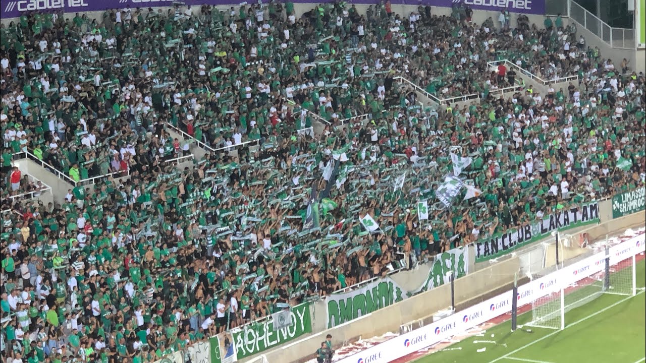 OMONOIA 2-0 Gent | Οπαδοί ΟΜΟΝΟΙΑΣ Υπέροχη Ατμόσφαιρα - OMONOIA Fans ...