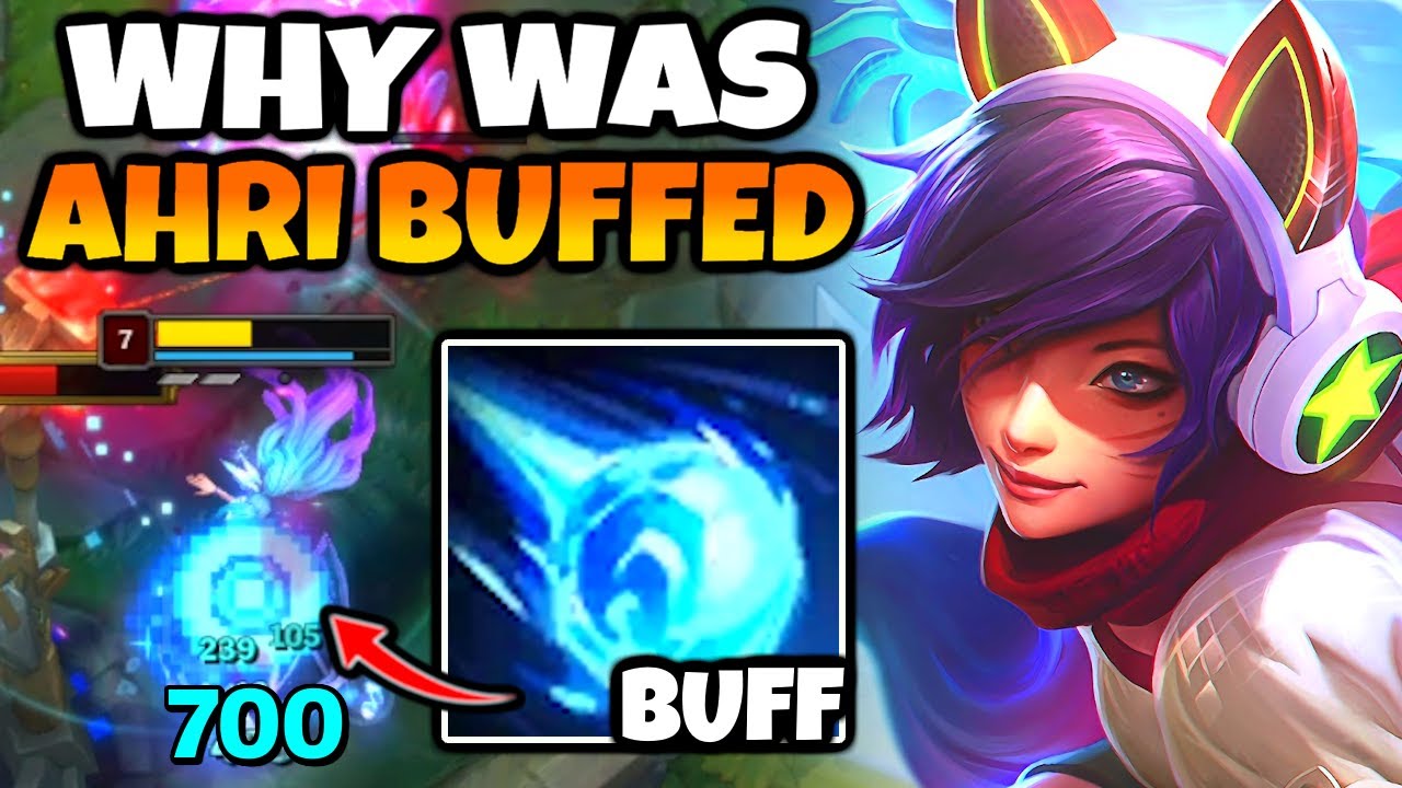 WHY DID RIOT BUFF AHRI DAMAGE...? 100% AP RATIO on Q is INSANE. - YouTube