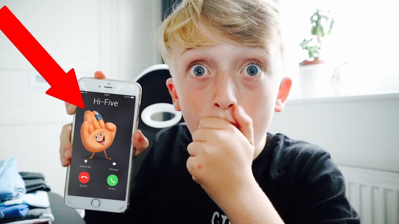 CALLING HI-FIVE THE EMOJI!! OMG HE ANSWERED!! - YouTube