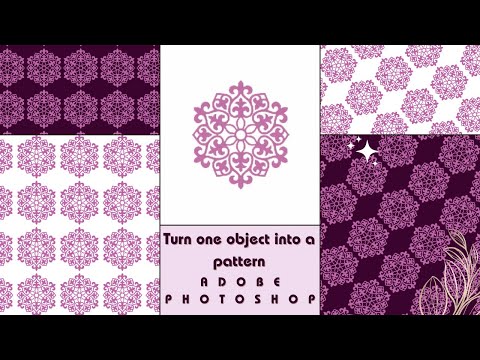 Turn  One Object Into A Pattern In Photoshop | Quick Tips #easy