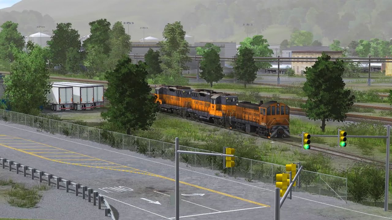 TOFC Yard: Trainz Pennsylvania & Berwind 48 - YouTube