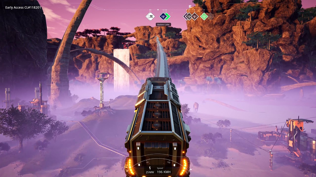 Completed monorail system in : Satisfactory - YouTube