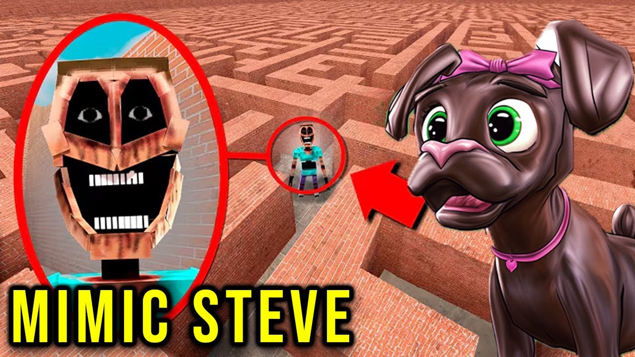 Can MIMICER STEVE find me in a MAZE?! (*Gmod Sandbox*) - YouTube