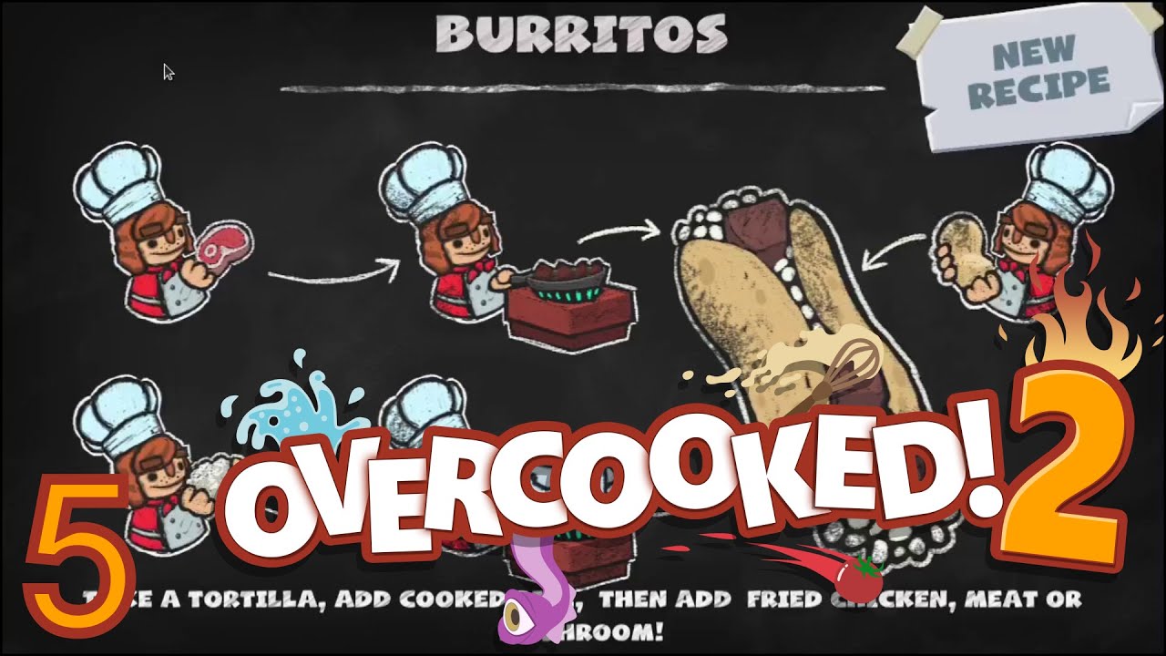 Overcooked 2 #5 - Burritos and burgers - YouTube