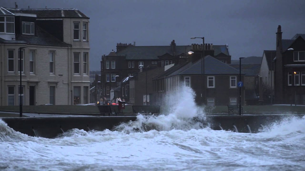 Storm High Tide - 24 12 13 - Troon - MJSFerrier - YouTube