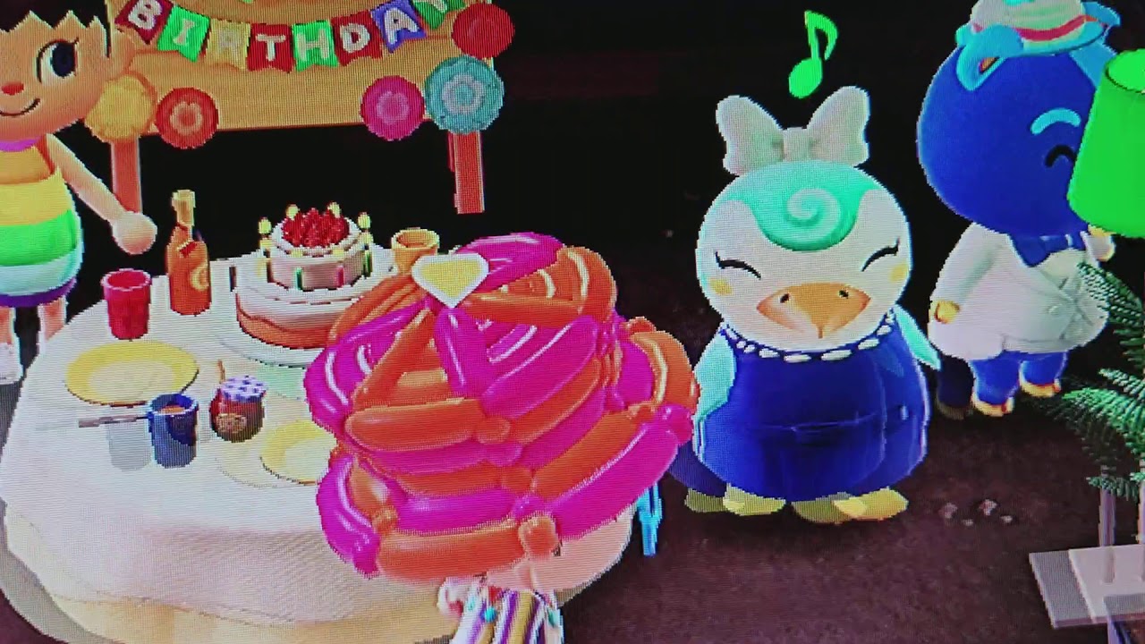 HUGH' S BIRTHDAY IN ANIMAL CROSSING!! - YouTube