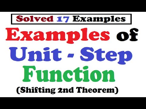Examples of Unit Step Function | Shifting Second Theorem | Laplace Transform - YouTube