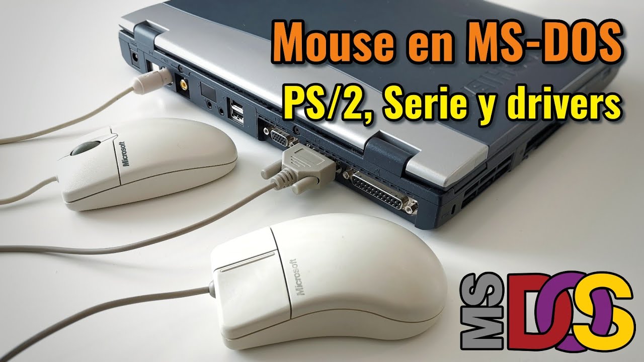🖱️Instalar un mouse en MS-DOS 6.22: puertos PS2 y serie DB9. Drivers y ...