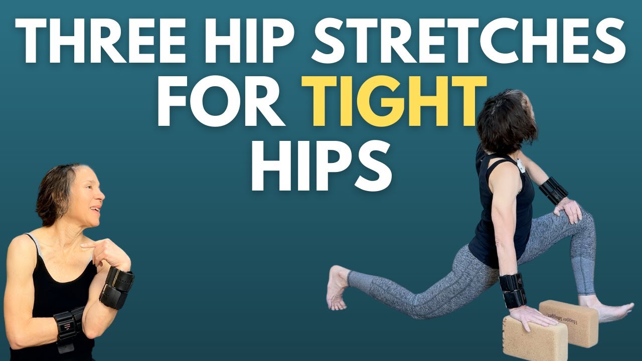 Three Hip Stretches For Age 50+ - YouTube
