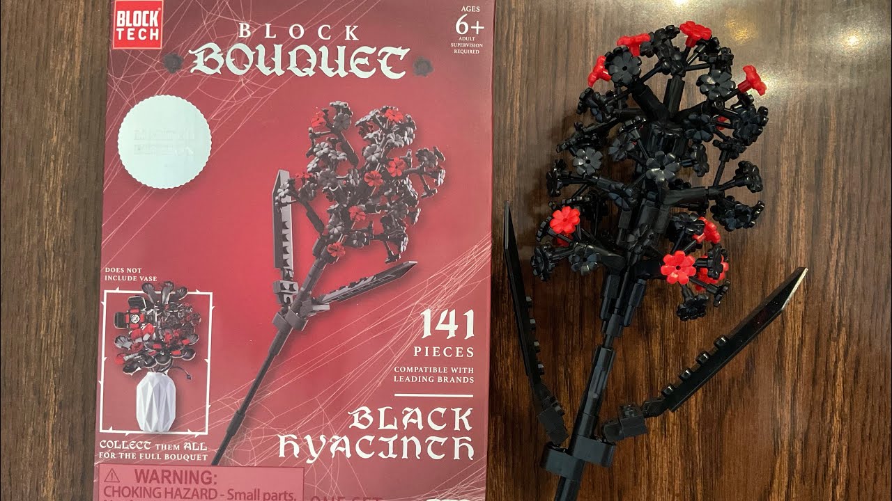 Let’s Build Block Tech Block Bouquet Black Hyacinth | Five Below LEGO ...