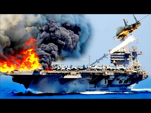 Israeli Second Navy Aircraft Carrier Badly Destroyed by Iranian Fighter Jets - GTA 5