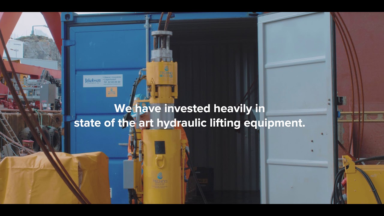 Techno Dive Strand Jack Solutions - Thruster Operation - YouTube