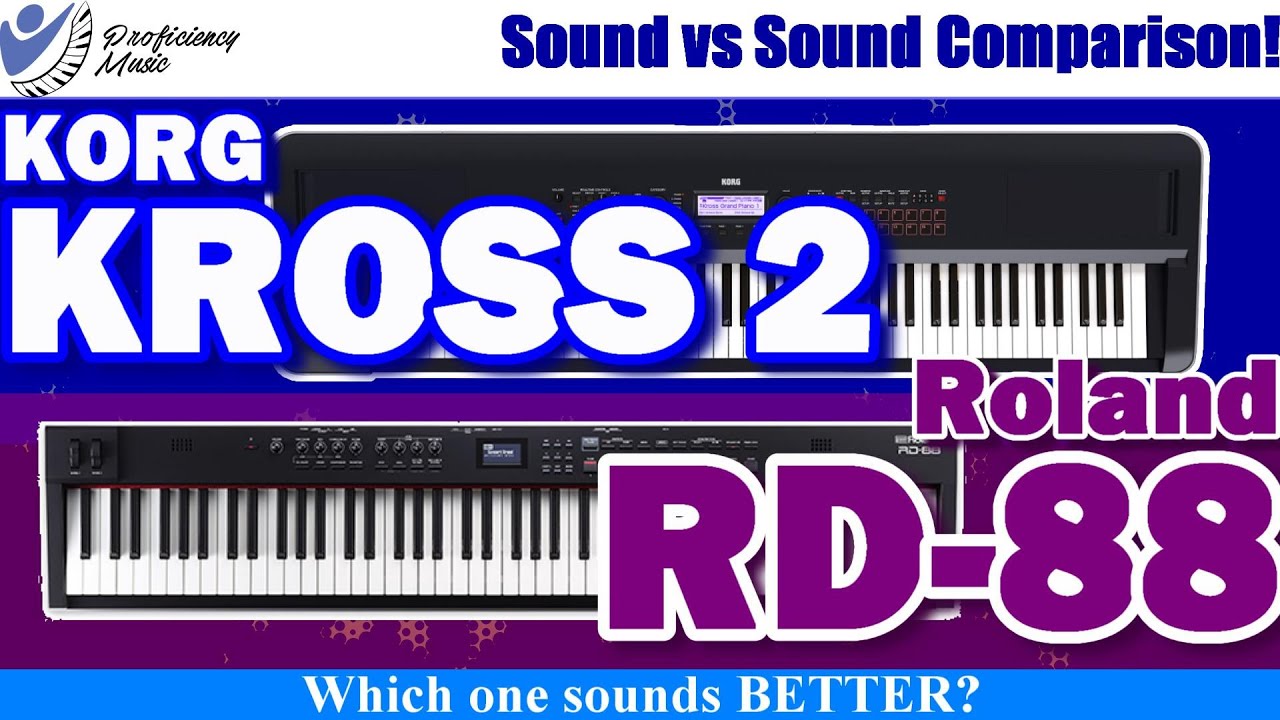 Korg Kross 2 vs Roland RD-88: Sound vs Sound Comparison! - YouTube