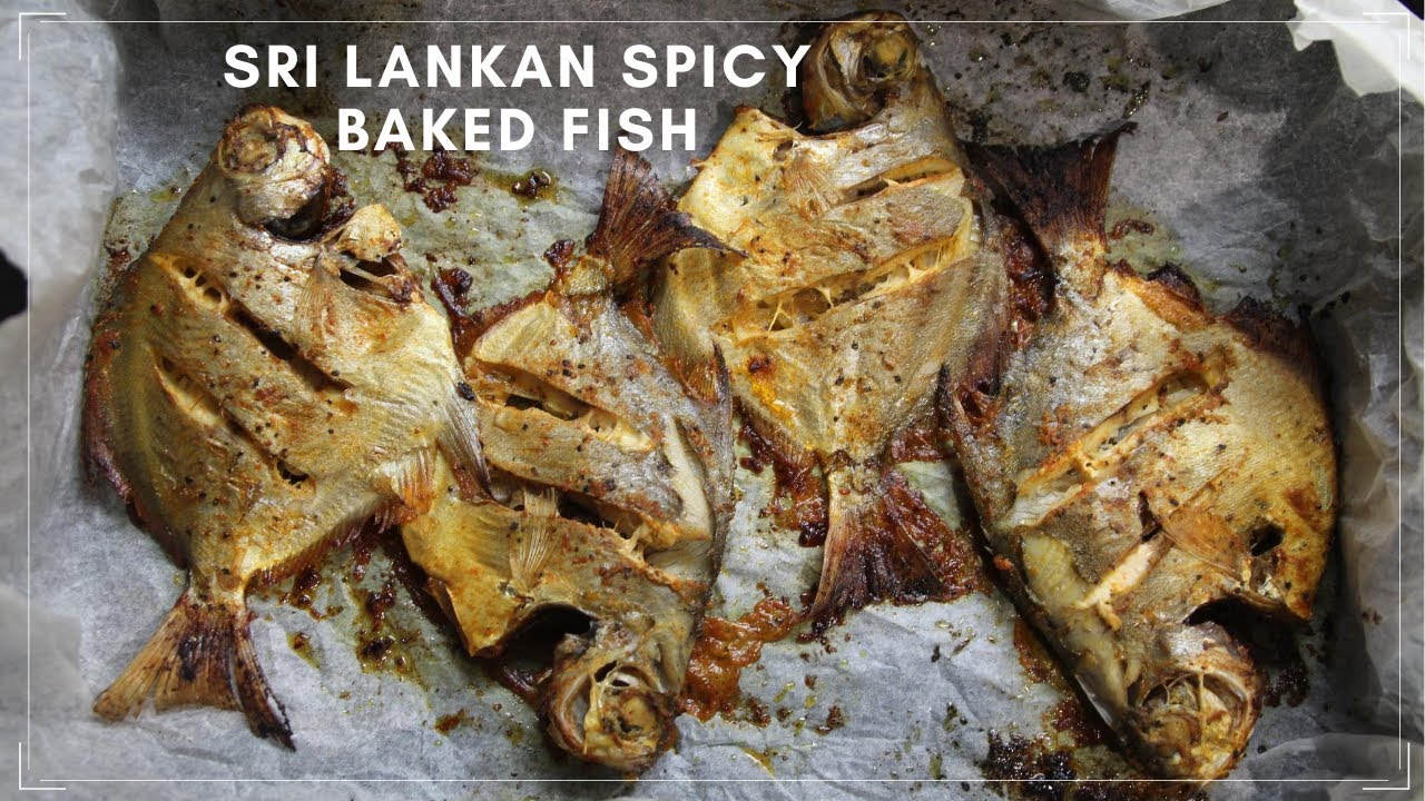 Sri Lankan Spicy Baked Small Flat Fish | Super Easy | Beginner Friendly ...