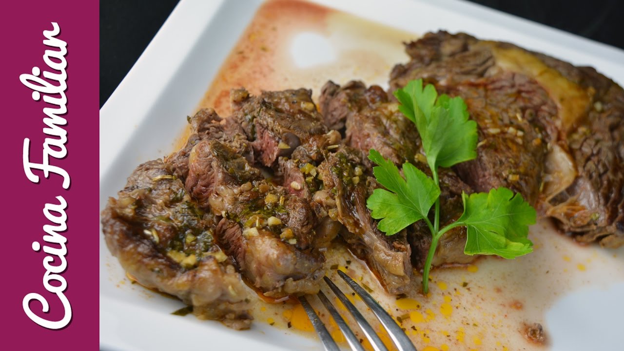 Lomo de vaca con salsa chimichurri | Javier Romero - YouTube