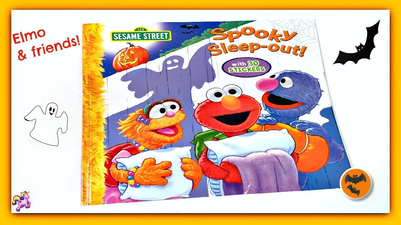 SESAME STREET ELMO "SPOOKY SLEEP-OUT!" - Read Aloud Storybook for kids ...