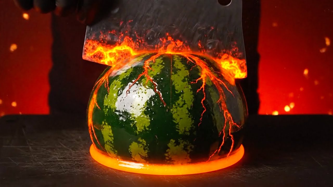 Cutting Lava-Filled Fruits | Ultra-Realistic 8K ASMR - YouTube