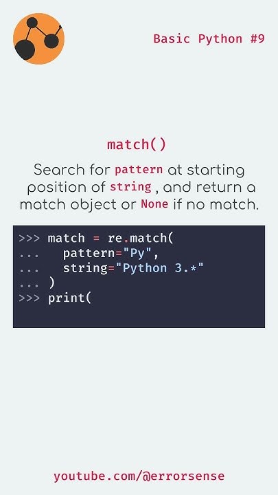 Simple Regex Methods In Python 1 Python Regex Regexp Pythontutorial Pythonforbeginners 2066