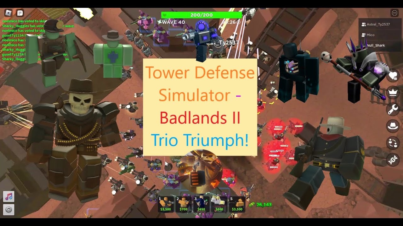 (Trio) Defeating Gunslinger and Completing Badlands II! || [Roblox ...