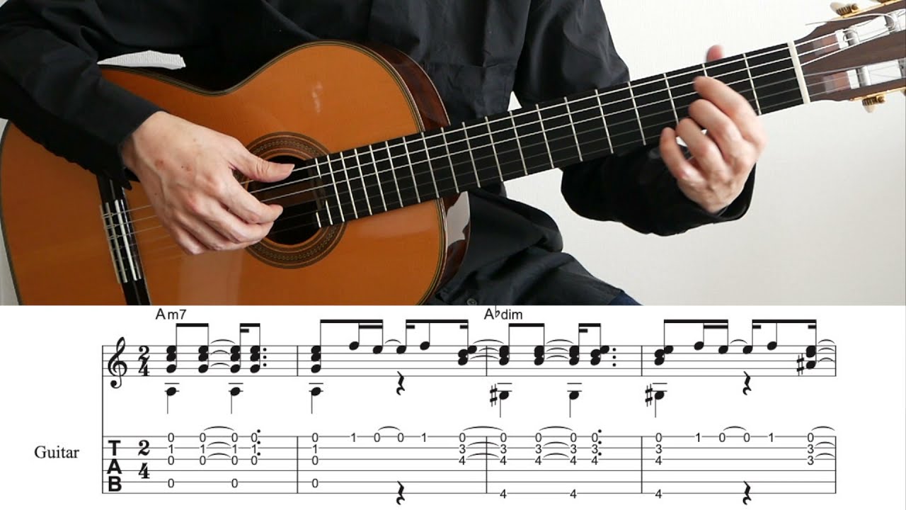 How Insensitive [TAB] Simple Fingerstyle Guitar | Tom Jobim - YouTube
