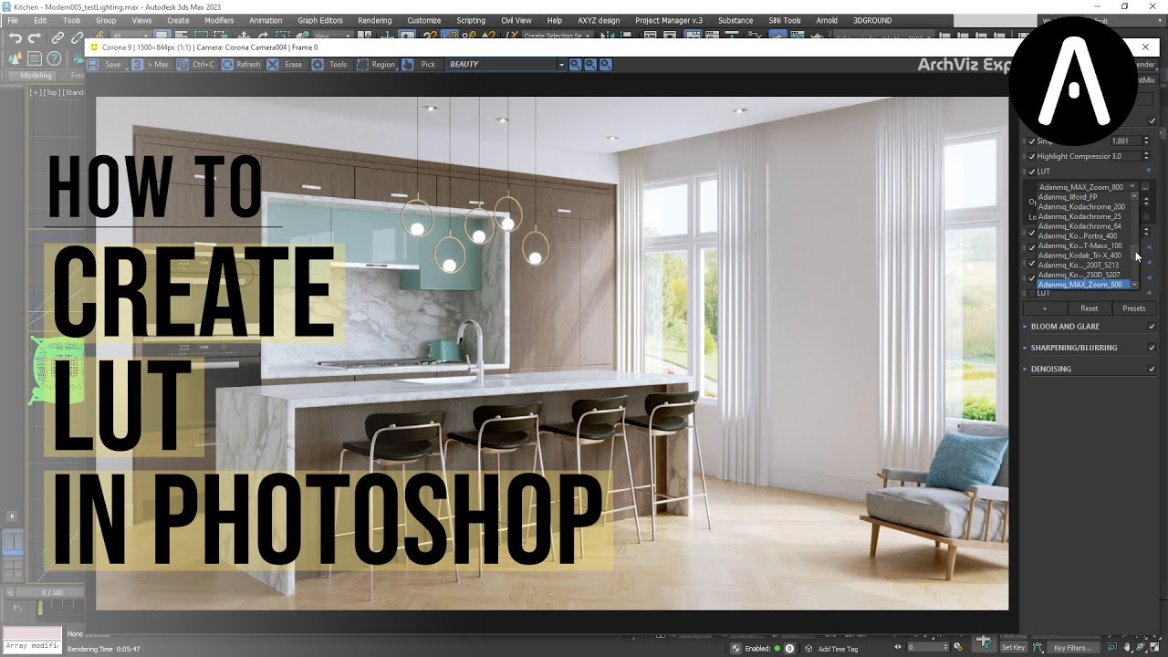 How to Create LUTs in Photoshop to Improve your Renderings - YouTube