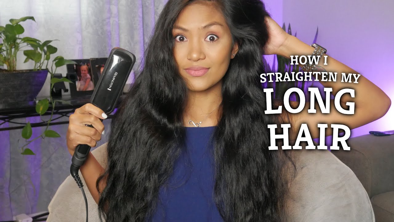 My daily routine for SHINY STRAIGHT HAIR (HOW TO) - YouTube