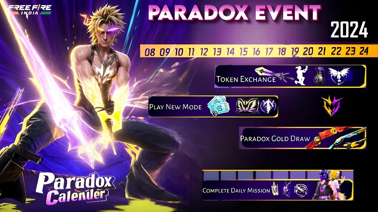 PARADOX EVENT FREE FIRE 2024 | NEW PARADOX EVENT CALENDAR | UPCOMING ...