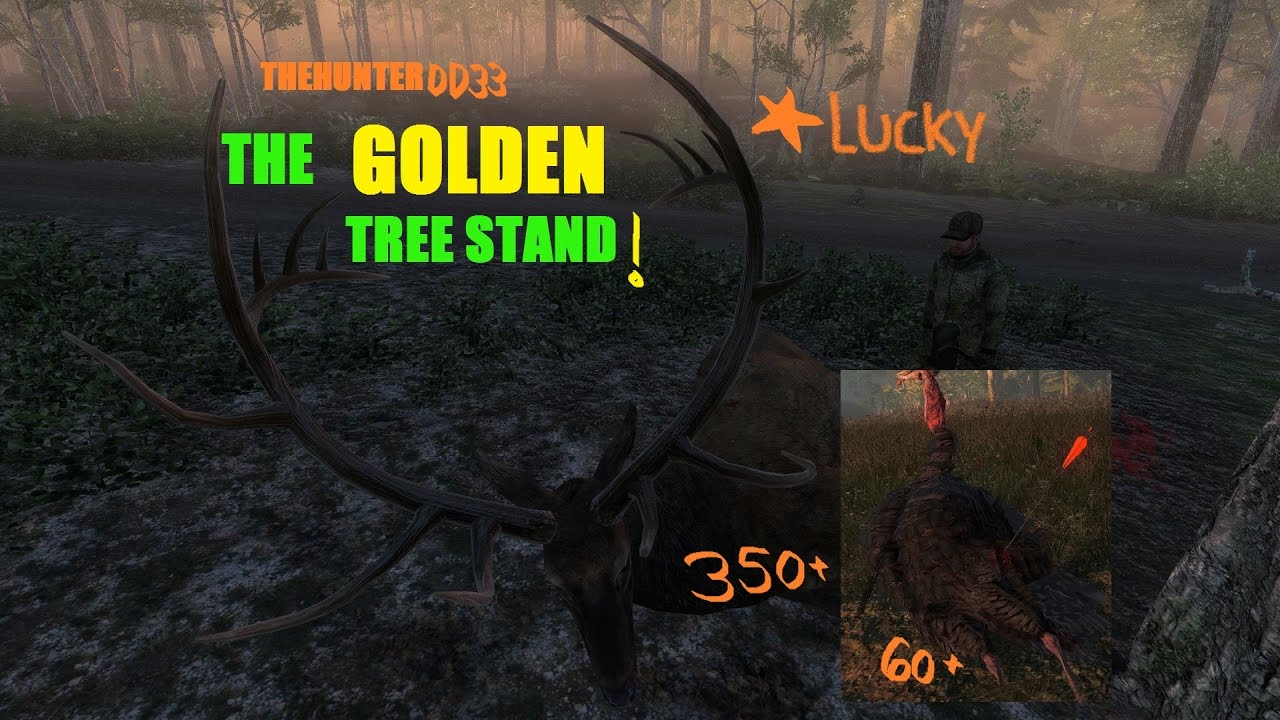 The GOLDEN TREE Stand!! *Full Hunt* THEHUNTER DD33 - YouTube