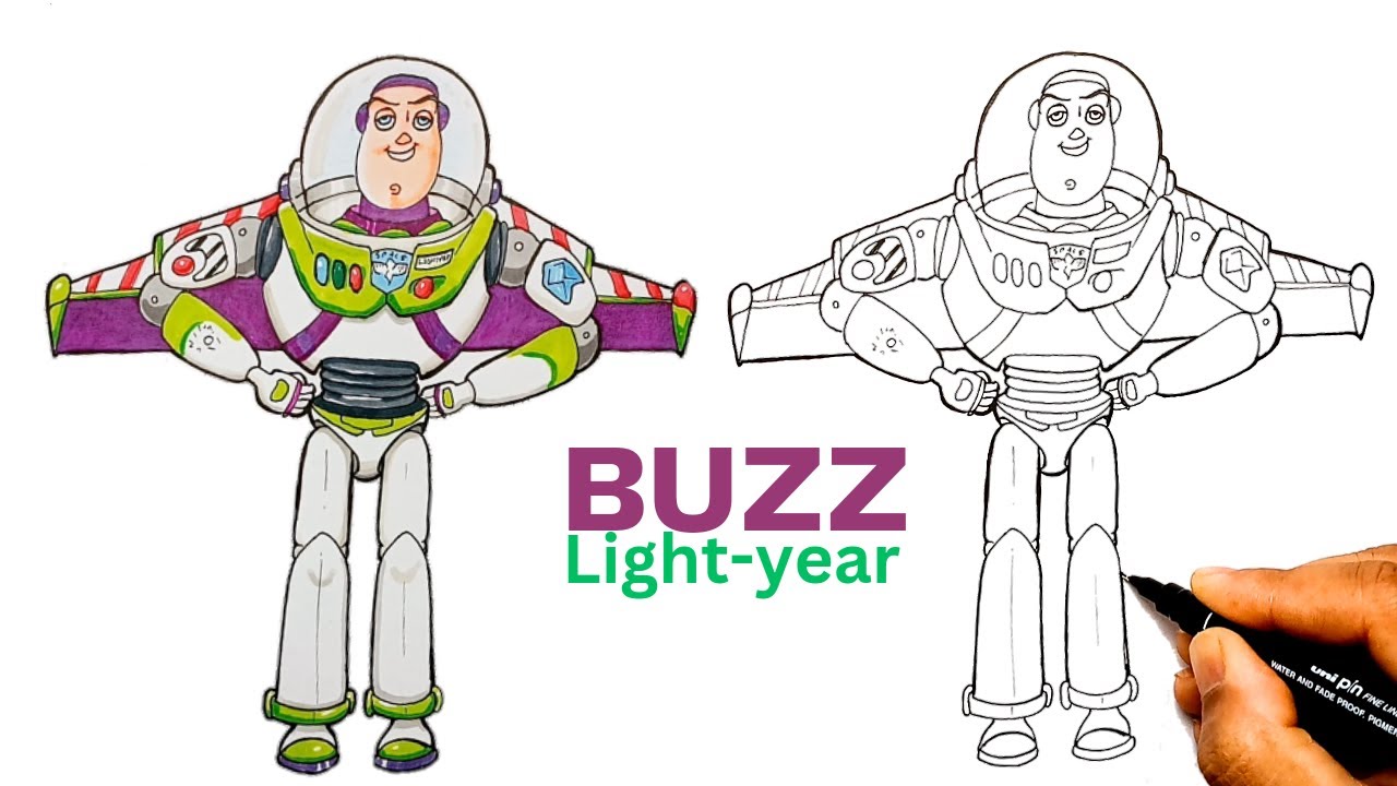 How To Draw Buzz Light-year From Toy Story - Buzz Light-year From Toy ...