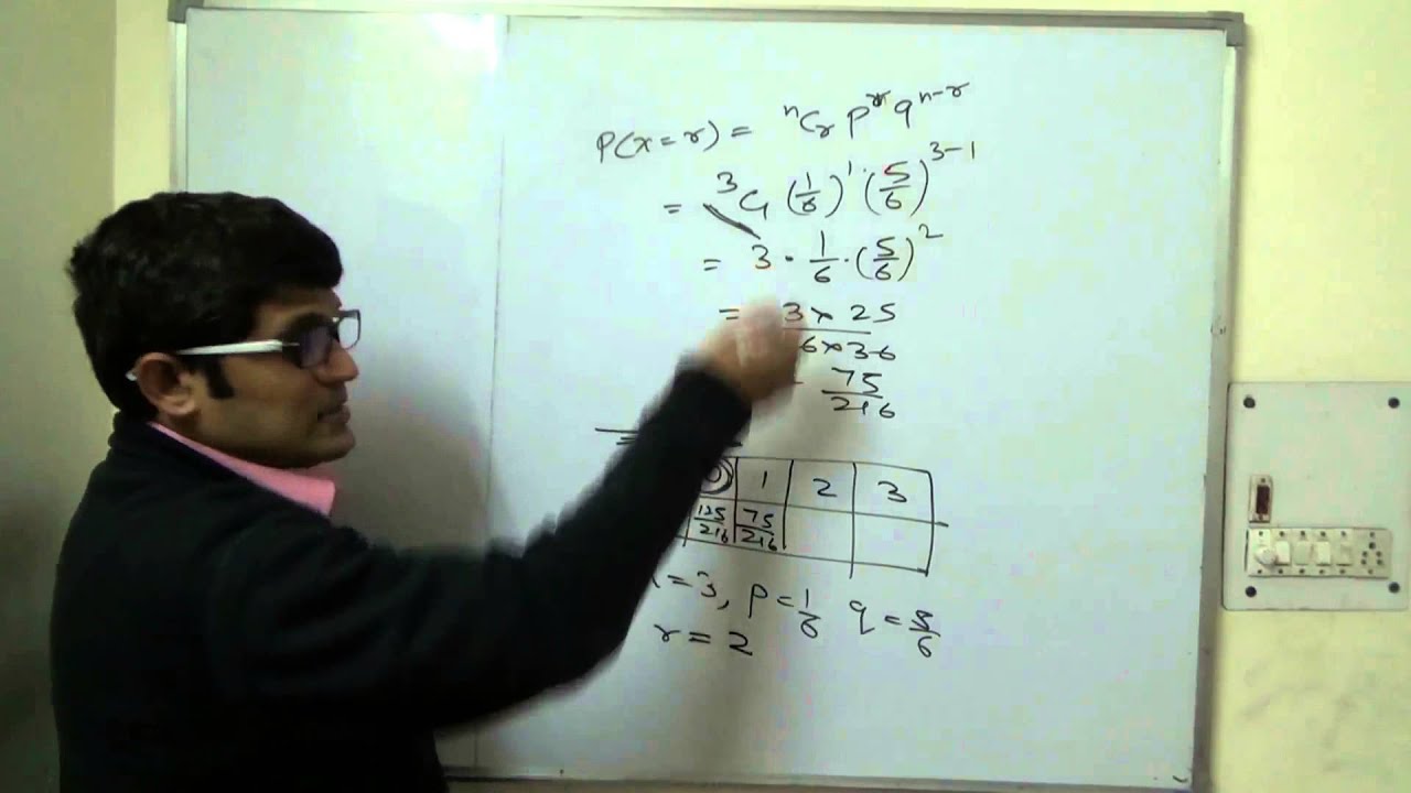 Probability distribution examples class 12 - YouTube