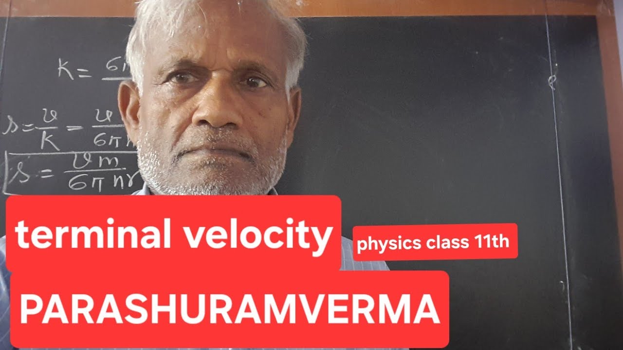 physics class 11th TERMINAL VELOCITY in fluid mechanics - YouTube