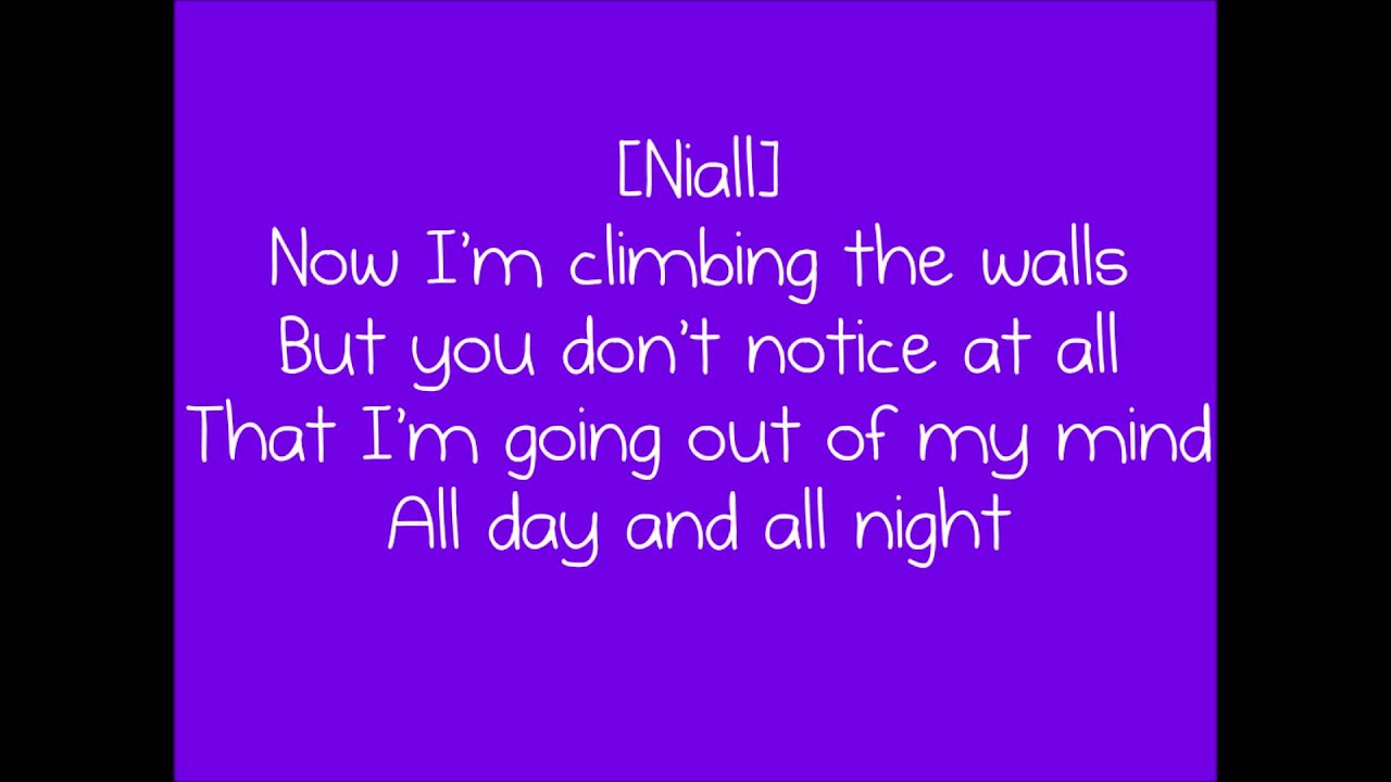 One Thing by One Direction Lyrics - YouTube