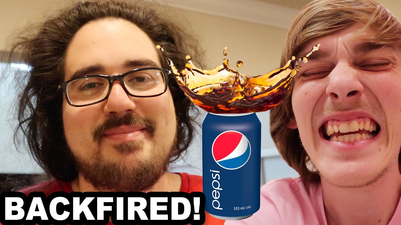 LOGAN'S SODA EXPLOSION PRANK GOES WRONG! (MAD) - YouTube