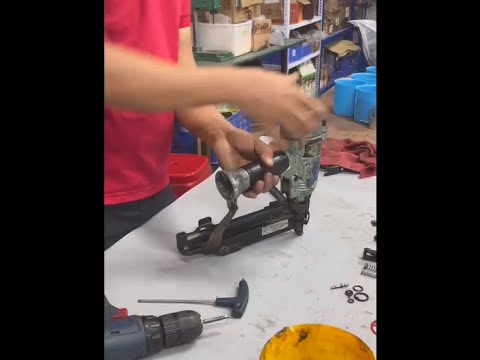 Repair Nailer Install Hitachi NT65M2 Brad Nailer Rebuild Kit Parts Tune ...