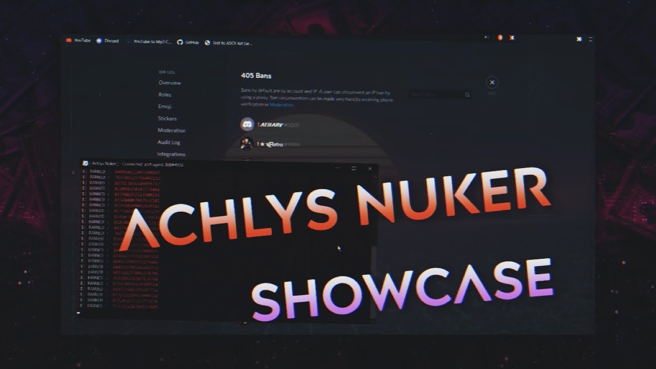 Achlys Nuker Showcase | Discord nuker 2k21 - YouTube
