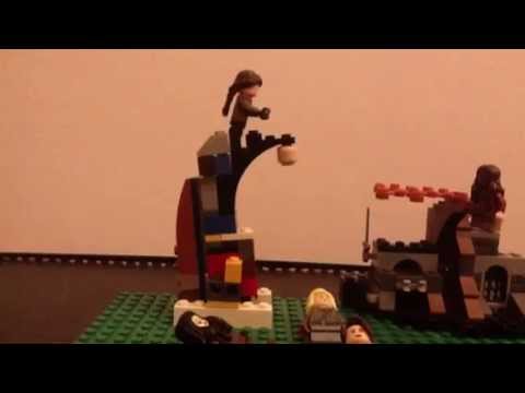 Lego hunger games tracker jacker scene - YouTube