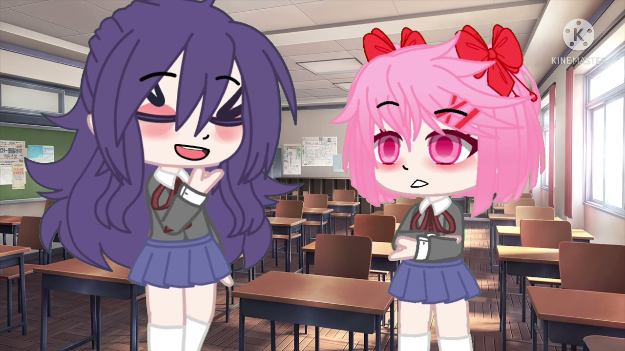 Natsuki vs yuri RAP BATTLE (gacha version) [ddlc]{gacha} - YouTube