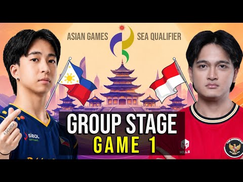 PHILIPPINES vs INDONESIA 🔥 GAME 1 GROUP STAGE | ASIAN GAMES Esports 2026 - SEA QUALIFIERS