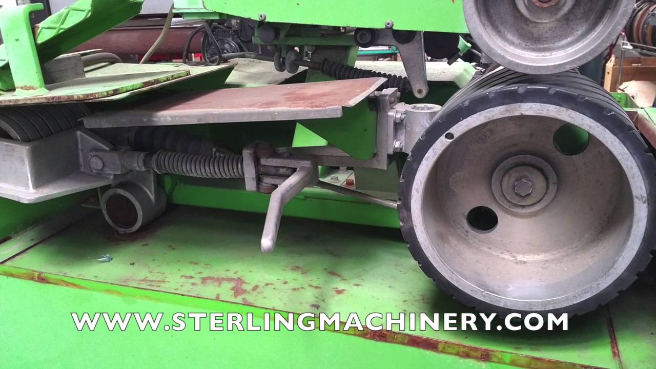6" Used Wintersteiger Horizontal Wet Belt Skateboard/SKI Sander With ...