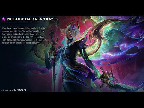 PRESTIGE EMPYREAN KAYLE SKIN SPOTLIGHT-LEAGUE OF LEGENDS-04-19-2024 ...