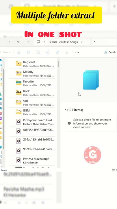how to extract multiple folders in one shot - YouTube