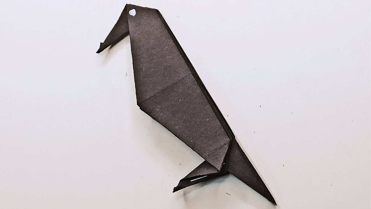 Origami Crow How To Make Easy Origami Crow Step By Step Tutorial - YouTube