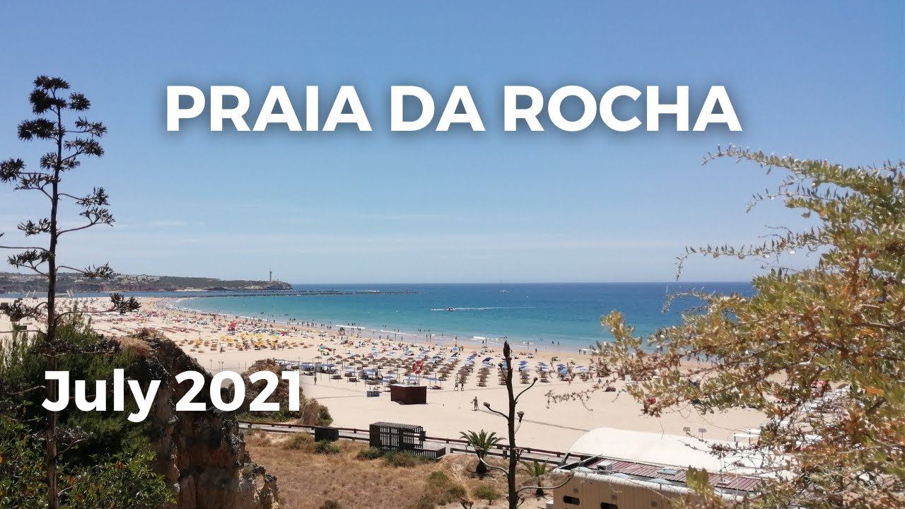 Praia da Rocha Beachline Street Walk July 2021 - YouTube