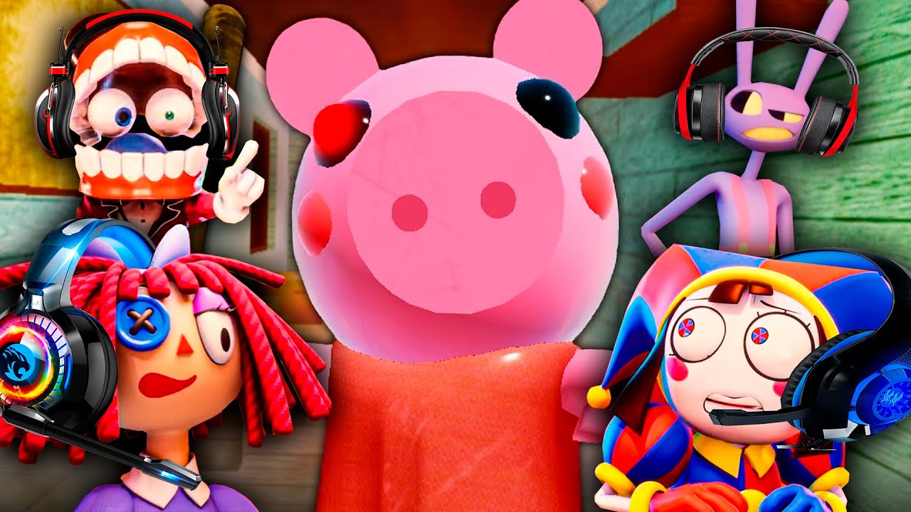 The Amazing Digital Circus Characters Play Piggy Roblox - YouTube